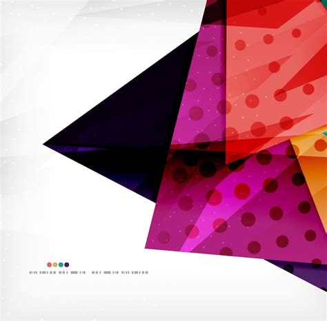 Premium Vector Modern 3d Glossy Overlapping Triangles