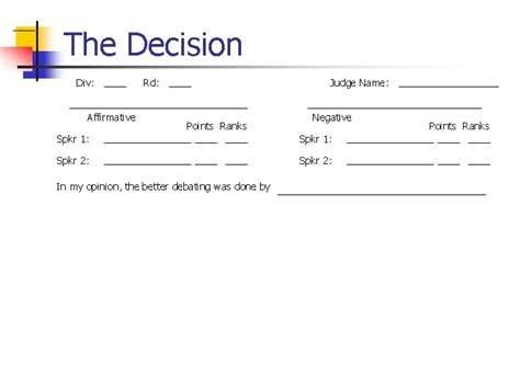 The Structure Of A Debate N Constructive Speeches
