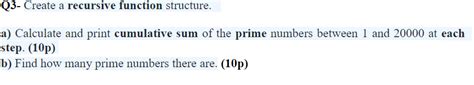 Q5 Create A Recursive Function Structure A