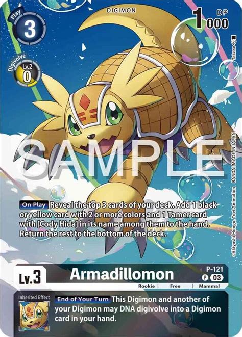 Armadillomon P 121 Digimon Adventure 02 The Beginning Set