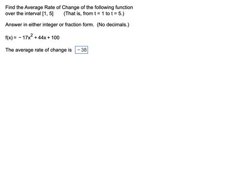 Find The Average Rate Of Change Of The StudyX