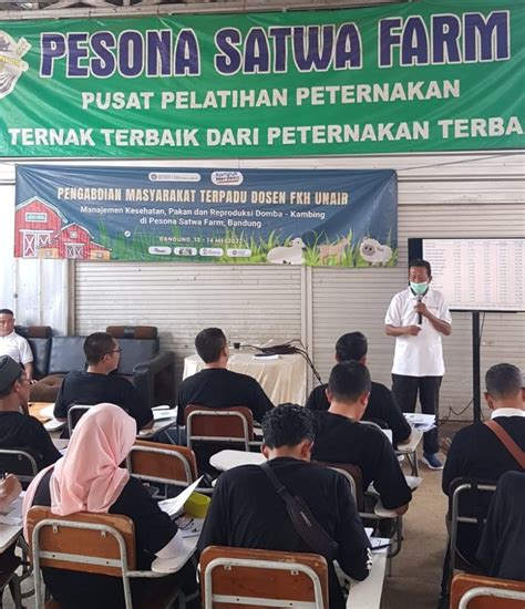 Tim FKH UNAIR Bantu Peternak Kambing Di Cipatat Tingkatkan Produktivitas