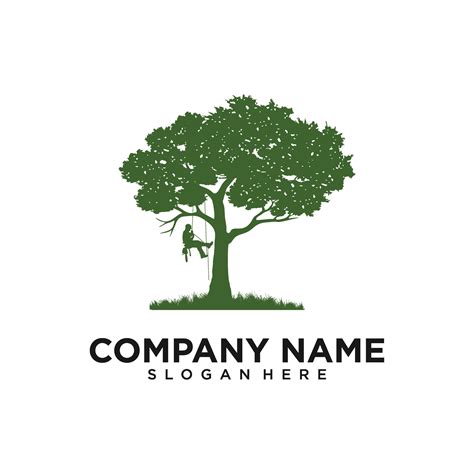 Cutter Tree Logo Designs For Business Service Arborist Tree Service Logo Designs A Man Cutting