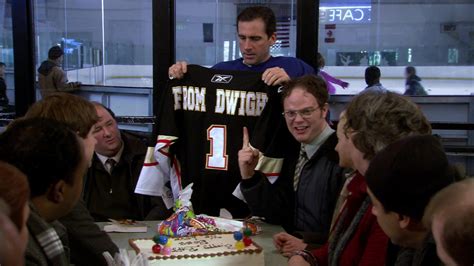 Reebok Jersey Held By Steve Carell Michael Scott In The Office