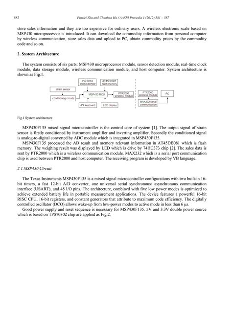 Solution Design Of Wireless Electronic Scale Based On Msp430