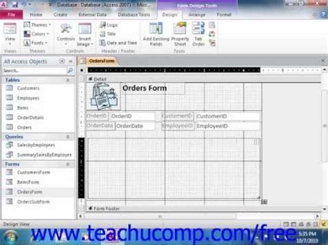 Learn About Using The Subform Subreport Control In Microsoft Access At TeachUcomp Get