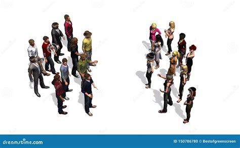 Two Women Sit Opposite Each Other On Chairs Vector Illustration