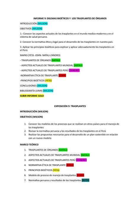 Reparto Bioetica 9 2020 20121 INFORME 9 DILEMAS BIOÉTICOS Y LOS