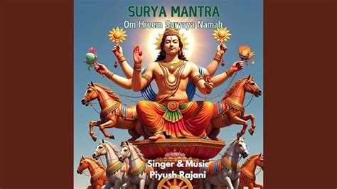 Surya Mantra 108 Times Om Hreem Suryaya Namah Youtube