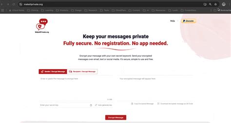 encrypt your messages offline for maximum security