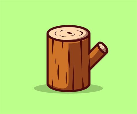 Premium Vector Illustration Of A Wooden Log Vector Icon Flat Cartoon