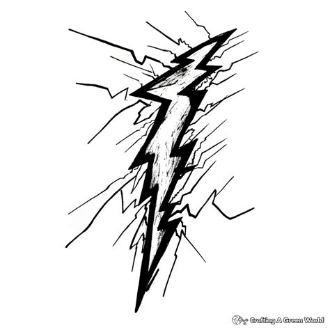Lightning Bolt Coloring Pages Free And Printable