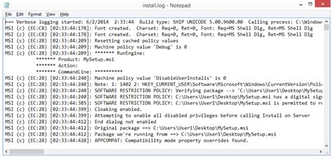 Analyzing Installer Log Files Getting Started With Windows Installer Verbose Log Analyzer