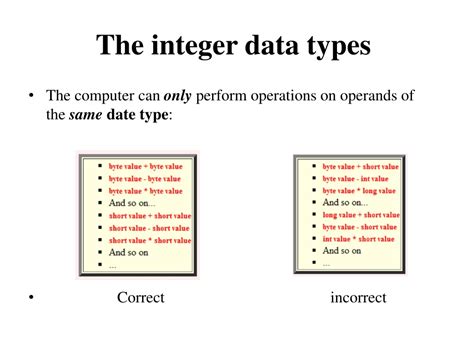 Ppt Integer Numerical Data Types Powerpoint Presentation Free Download Id9323992