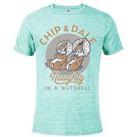 Disney Chip N Dale Naughty In A Nutshell Short Sleeve Blended T Shirt