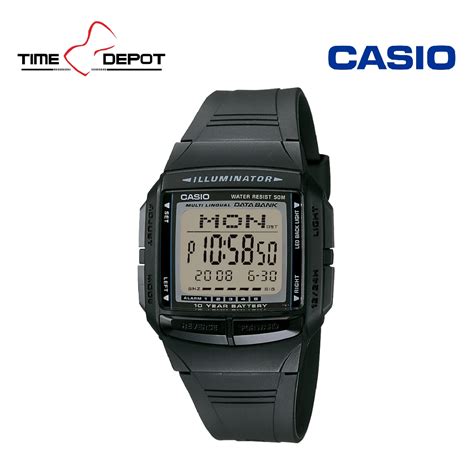 Casio Db 36 1avsdf Digital Telememo Black Resin Strap Watch For Men 2uvl Shopee Thailand