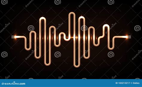 Copper Wave Abstract Vector Background Stock Vector Illustration Of