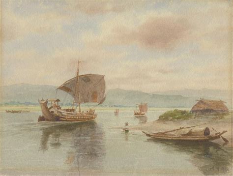 U Mt Hla Burmese Artist Michael Backman Ltd