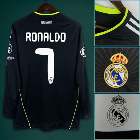 2010 2011real Madrid Camisa De Futebol De Manga Longa Long Sleeve No 7