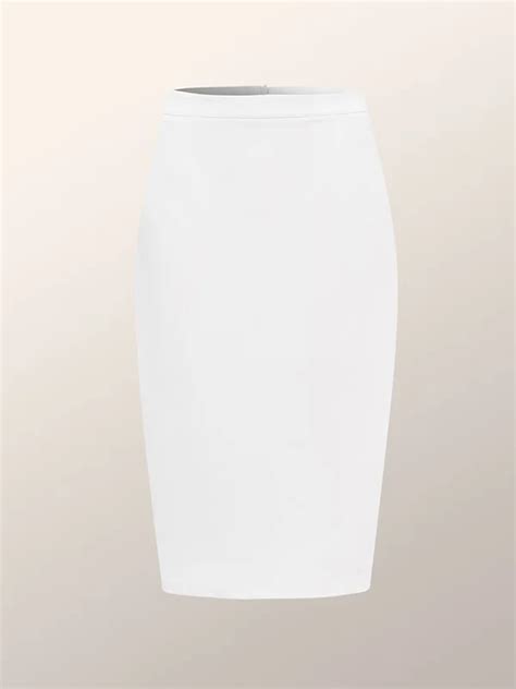 Classic Elegance High Waisted Solid Color Skirts With Zipper Detail