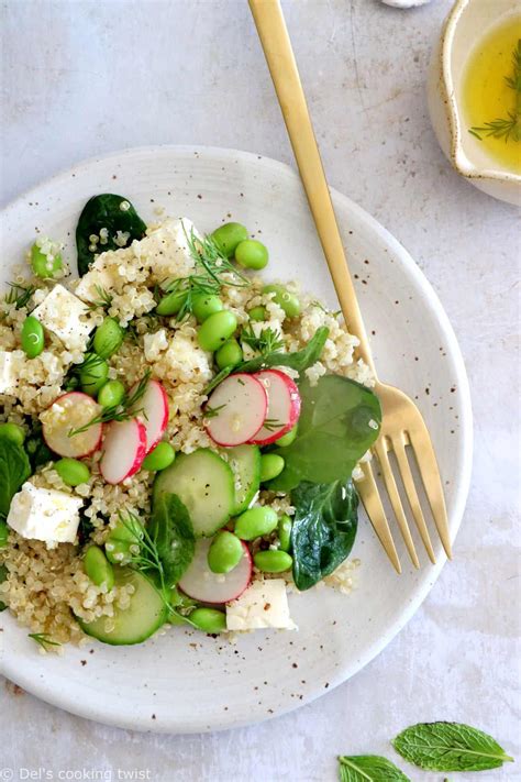 Cucumber Feta Quinoa Salad Dels Cooking Twist