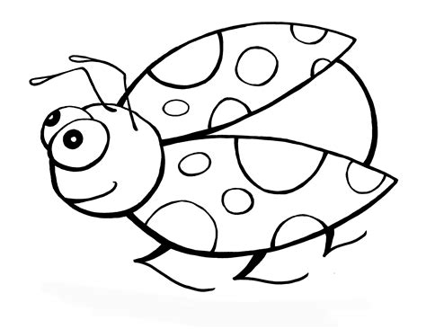 Desenho De Joaninha Fofa Para Colorir Tudodesenhos