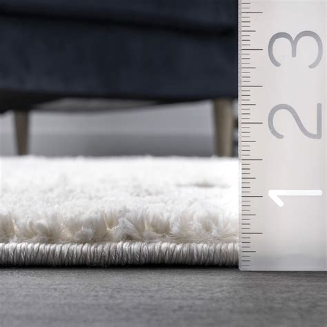 Ansley Shaggy Lattice Tassel Rug Modern Rustic Home