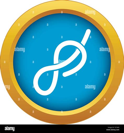 Ship Rope Icon Blue Vector Isolated Stock Vector Image And Art Alamy