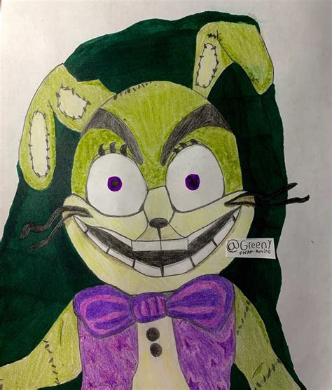 Glitchtrap Drawing First Post Back Five Nights At Freddys Amino