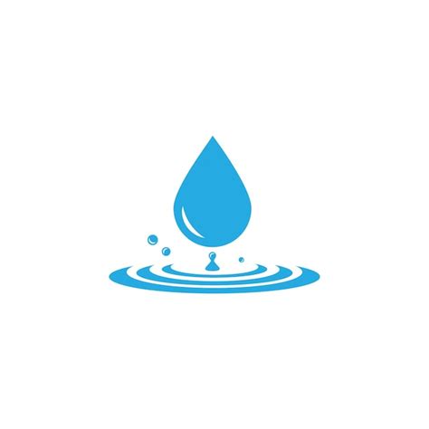 Logotipo De Gota Del Agua Vector Premium