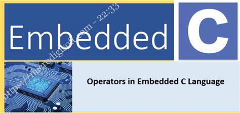 Operators In Embedded C Language