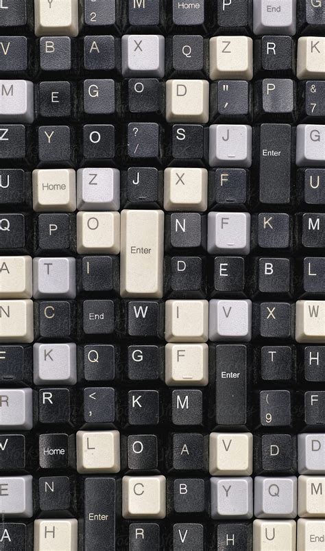 Collection Of Old Computer Keyboard Keys By Marcel Stocksy United