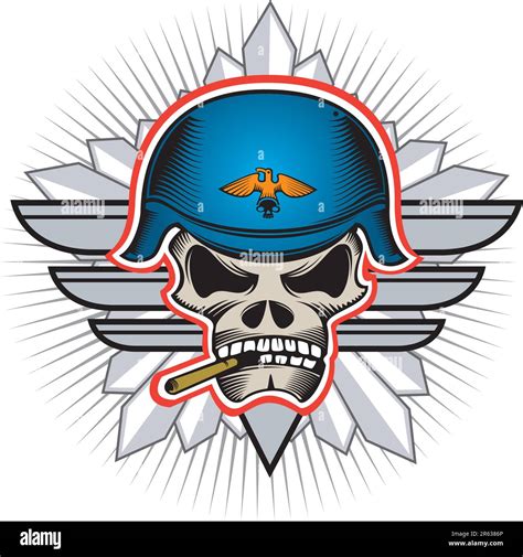 Decorative Skull Shield Pattern Design Stock Vector Image And Art Alamy