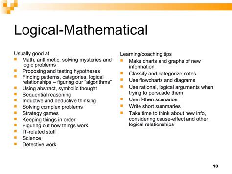 Intelligence Types Test Ppt