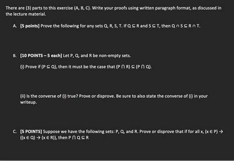 Solved I Prove If PQ Then It Must Be The Case That Chegg Com