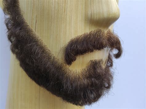 Realistic Fake Beard Kit 100 Real Human Hair Full Handmade Etsy