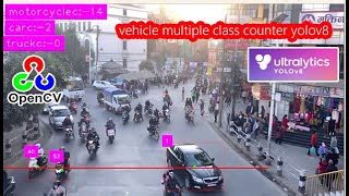 Counting Multiple Vehicles Class Yolov Tracking U Doovi