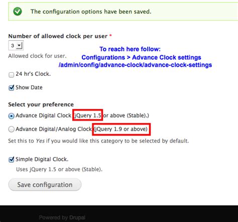 Advance Clock Drupal Org