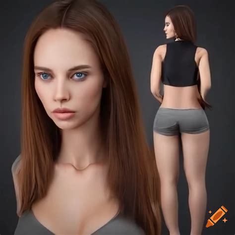 Full Body Realistic Female Android On Craiyon