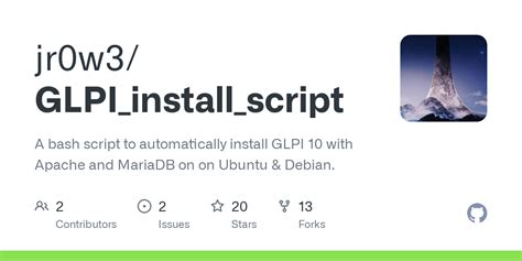Github Jr0w3glpiinstallscript A Bash Script To Automatically