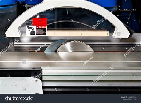 Modern Woodworking Machine Aluminum Profile Protractor Stock Photo