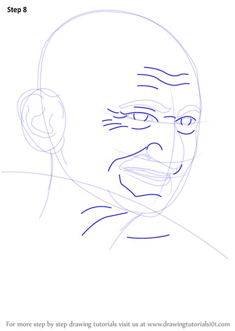 How To Draw Mahatma Gandhi Politicians Step By Step DrawingTutorials101
