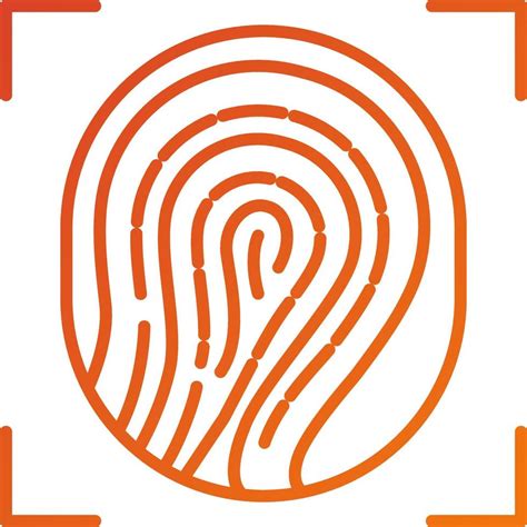 Biometric Icon Style 21640953 Vector Art At Vecteezy