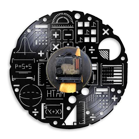 Math Formulas Wall Clock Math Equation Educational Vicedeal
