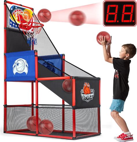 Moeaws Basketball Arcade Game Set Indooroutdoor With Led