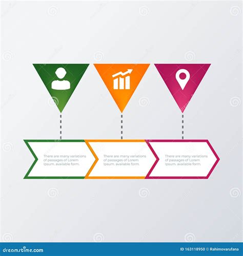 Arrow Process Steps Chart Business Startup Step Arrows Work Flow