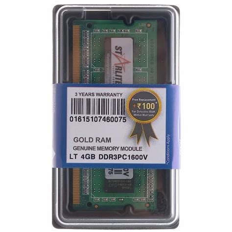 DDR SDRAM Starlite Gold GB DDR PC V RAM Single Channel Hz At Best Price In Ranchi