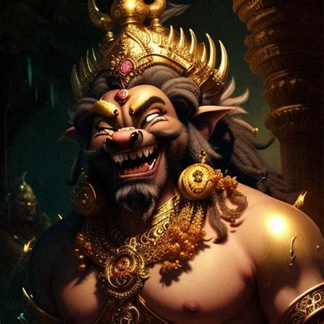 Ai Art Generator Laughing Lord Narasimha And Prahalad