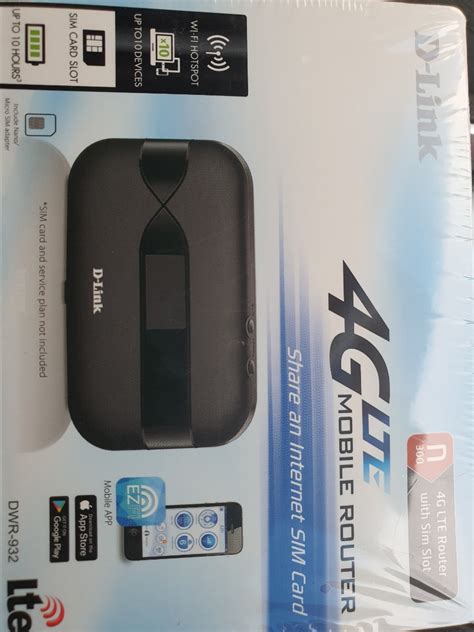 Dlink G LTE Mobile Router Work With Sim Card Computers Tech Office Business Technology On