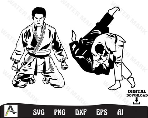 Brazilian Jiu Jitsu Clip Art